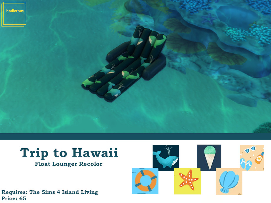 The Sims Resource | Trip to Hawaii Float Lounger