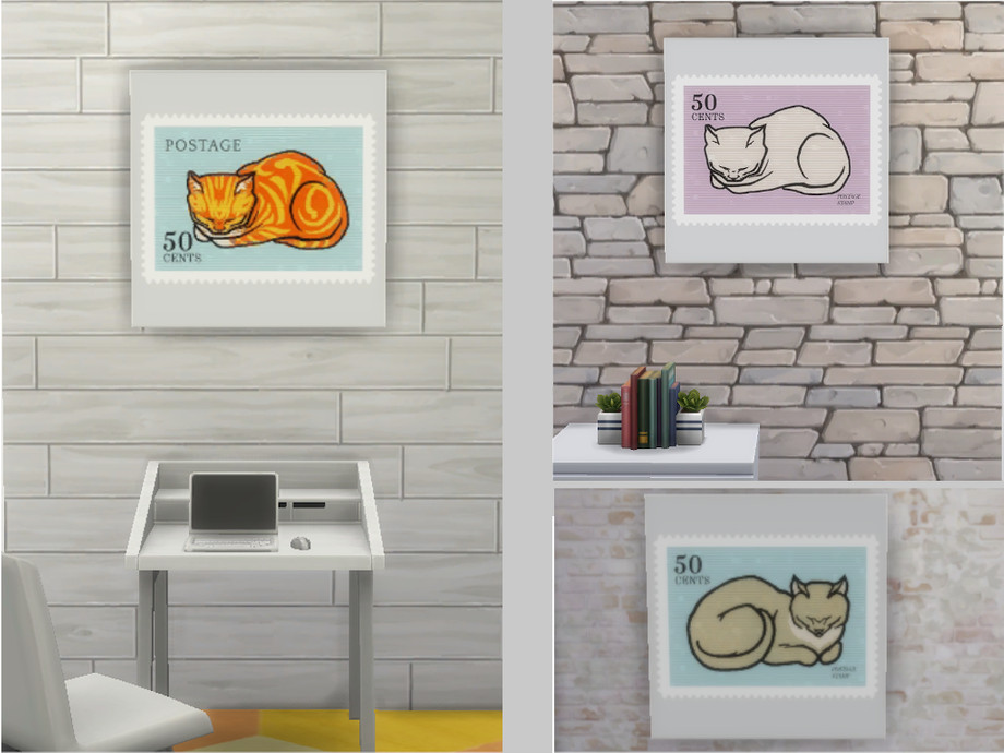 The Sims Resource | Meow Purrfect Stamps