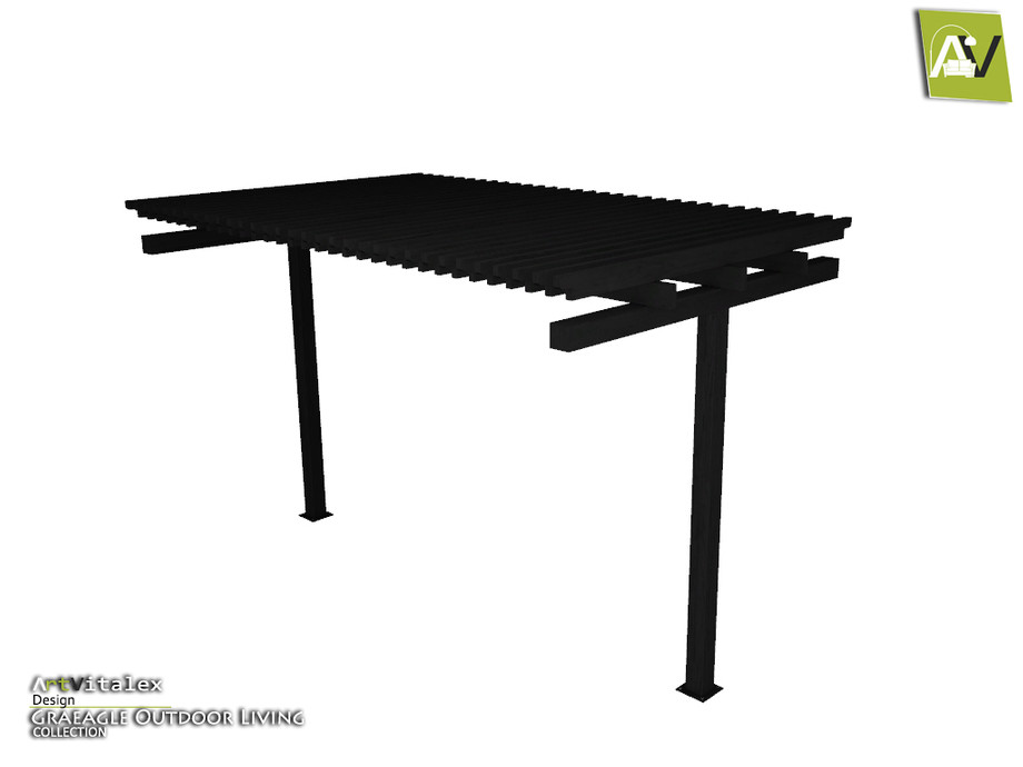 The Sims Resource | Graeagle Wooden Pergola