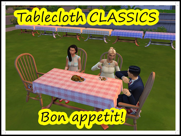 The Sims Resource | Tablecloth Classics - RECOLOR (Base Game)