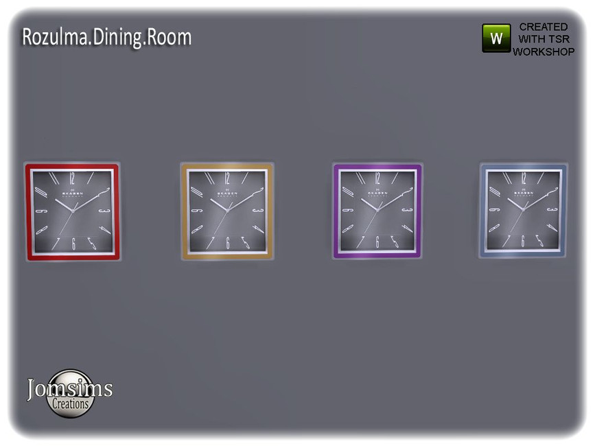 jomsims' Rozulma Dining wall clock