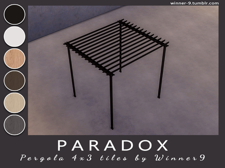 The Sims Resource | Paradox Pergola 4x3 tiles