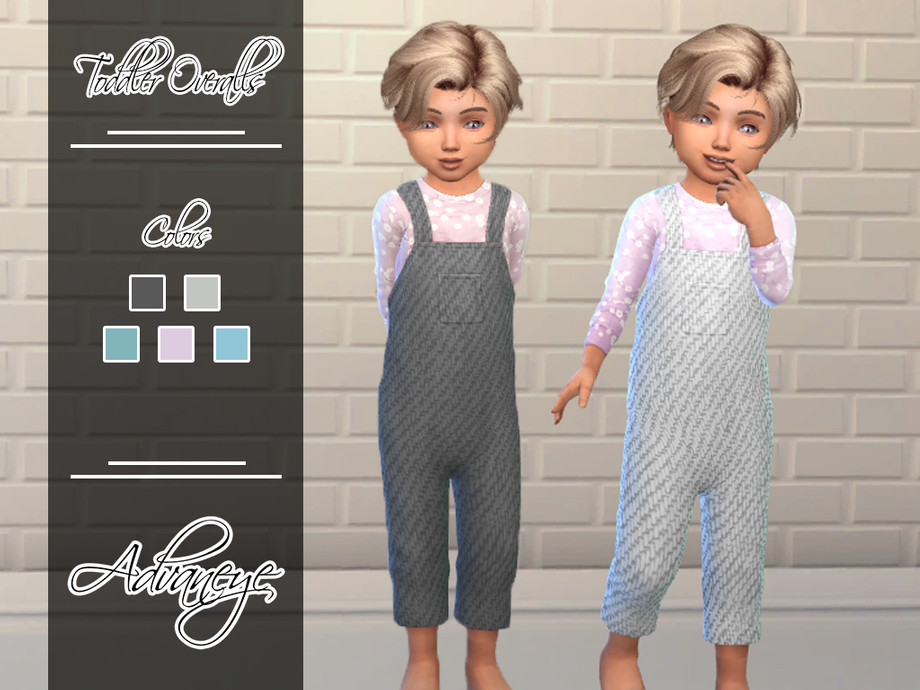 The Sims Resource | Toddler Overalls 1 - For Male/Female - Toddler SP ...