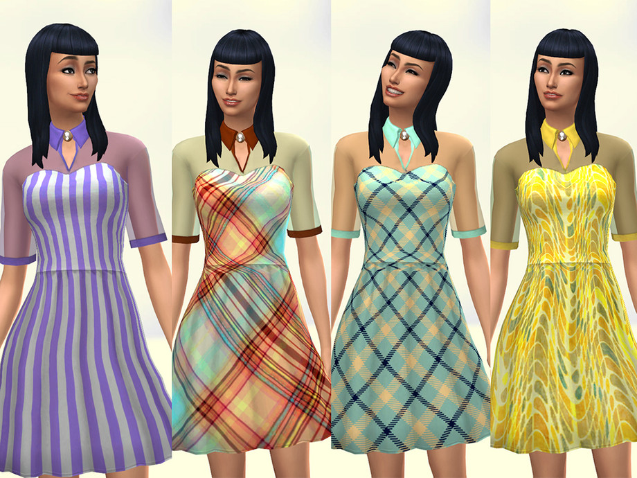 The Sims Resource | Patty Dress (pattern)