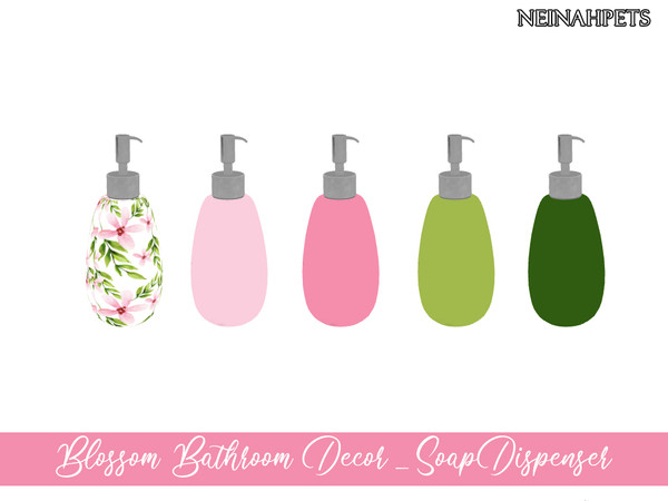 The Sims Resource | Blossom Bathroom Decor - Soap Dispenser
