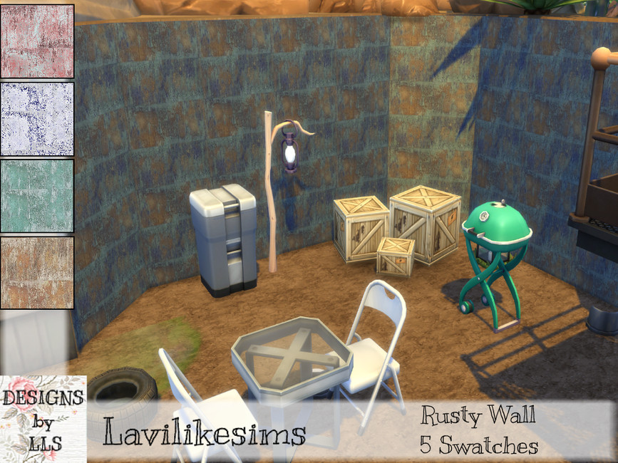 The Sims Resource - Rusty Wall