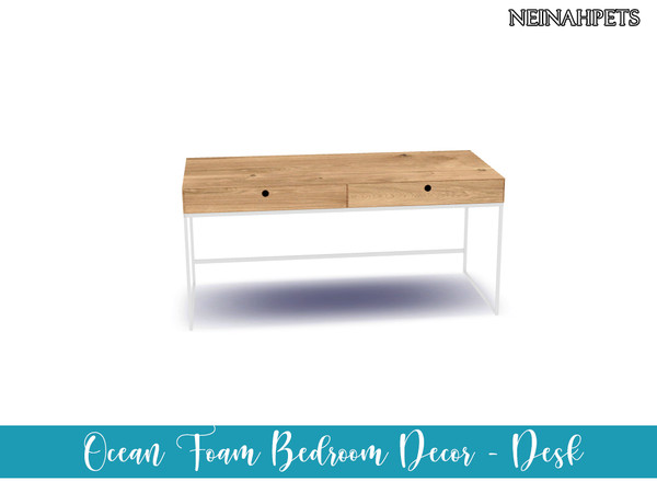 The Sims Resource | Ocean Foam Bedroom Decor - Desk