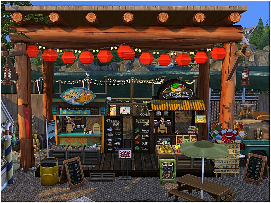 The Sims Resource - Fish Market Park