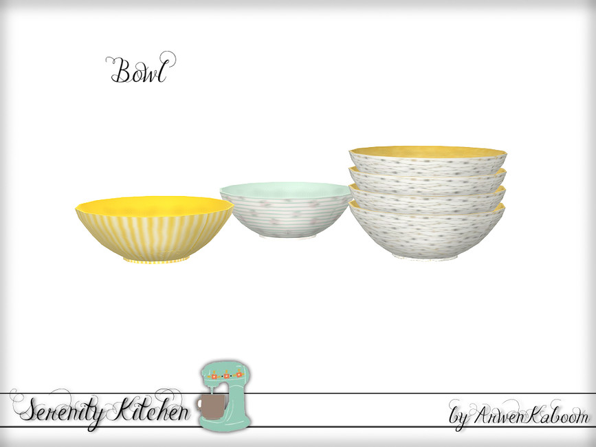 The Sims Resource - Serenity Kitchen - Bowl