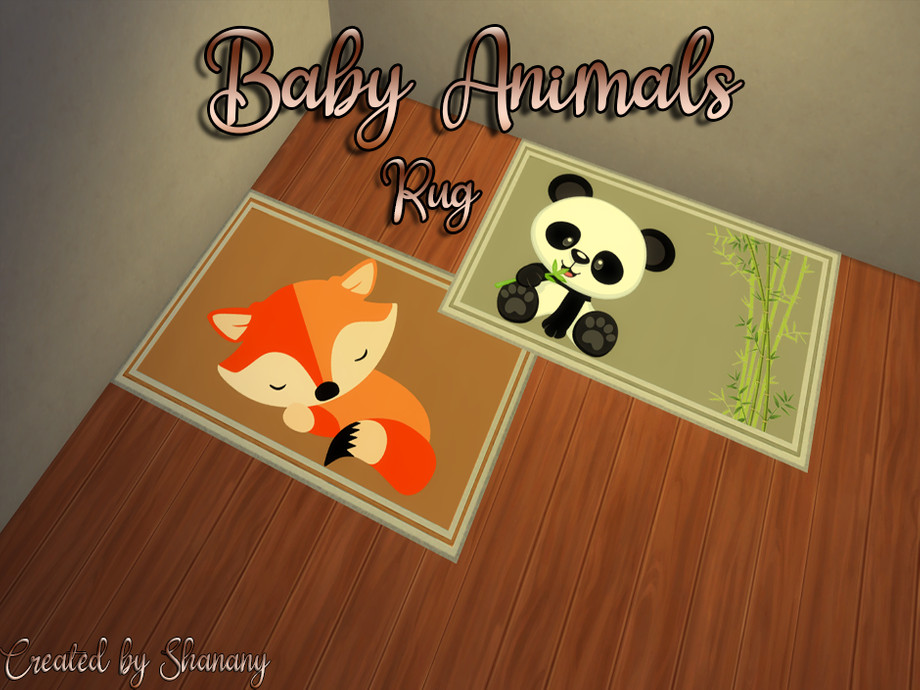 The Sims Resource | Baby Animals Rug