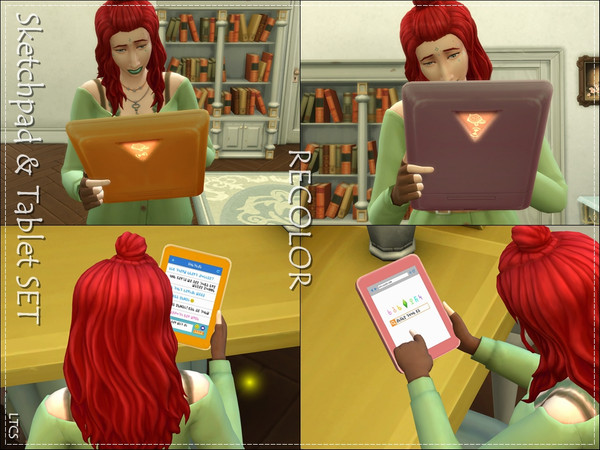 The Sims Resource | Gadget Set - Sketchpad & Tablet