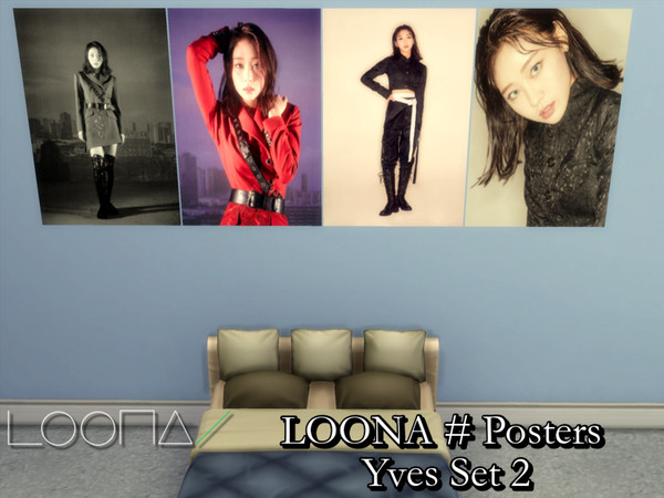 The Sims Resource | LOONA # Posters Set 4 (Yves) - REQUIRES MESH