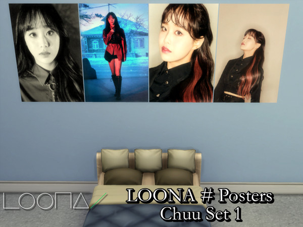 The Sims Resource | LOONA # Posters Set 9 (Chuu) - REQUIRES MESH