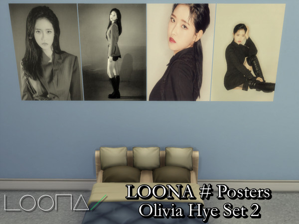 The Sims Resource | LOONA # Posters Set 20 (Olivia Hye) - REQUIRES MESH