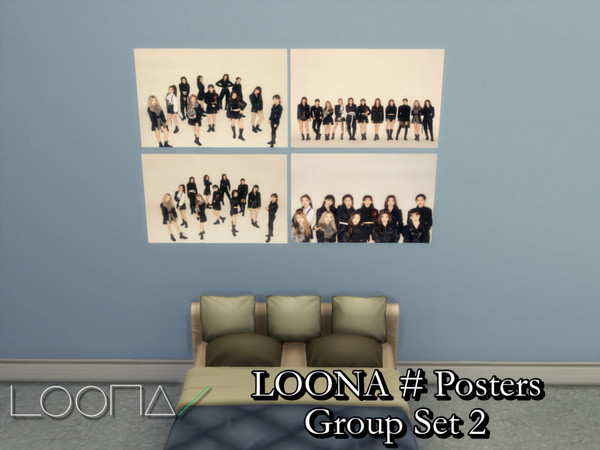 The Sims Resource | LOONA # Posters Set 30 (Group) - REQUIRES GET TO WORK