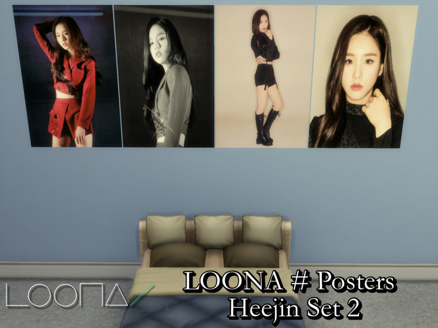 The Sims Resource - LOONA # Posters Set 12 (Heejin) - REQUIRES MESH