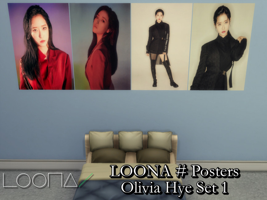 The Sims Resource - LOONA # Posters Set 19 (Olivia Hye) - REQUIRES MESH