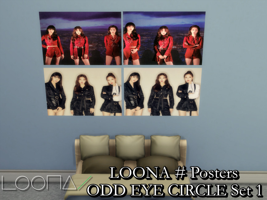 The Sims Resource - LOONA # Posters Set 25 (OddEyeCircle) - REQUIRES ...