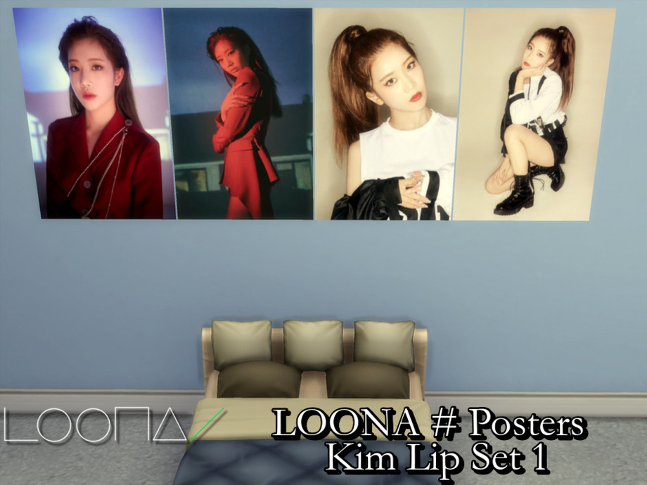 The Sims Resource | LOONA # Posters Set 7 (Kim Lip) - REQUIRES MESH