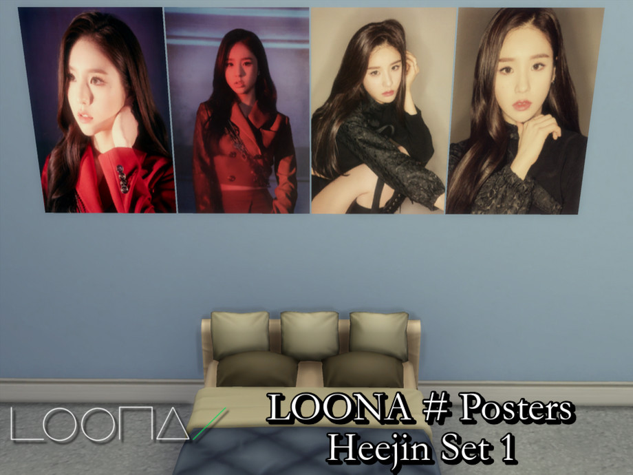 The Sims Resource | LOONA # Posters Set 11 (Heejin) - REQUIRES MESH