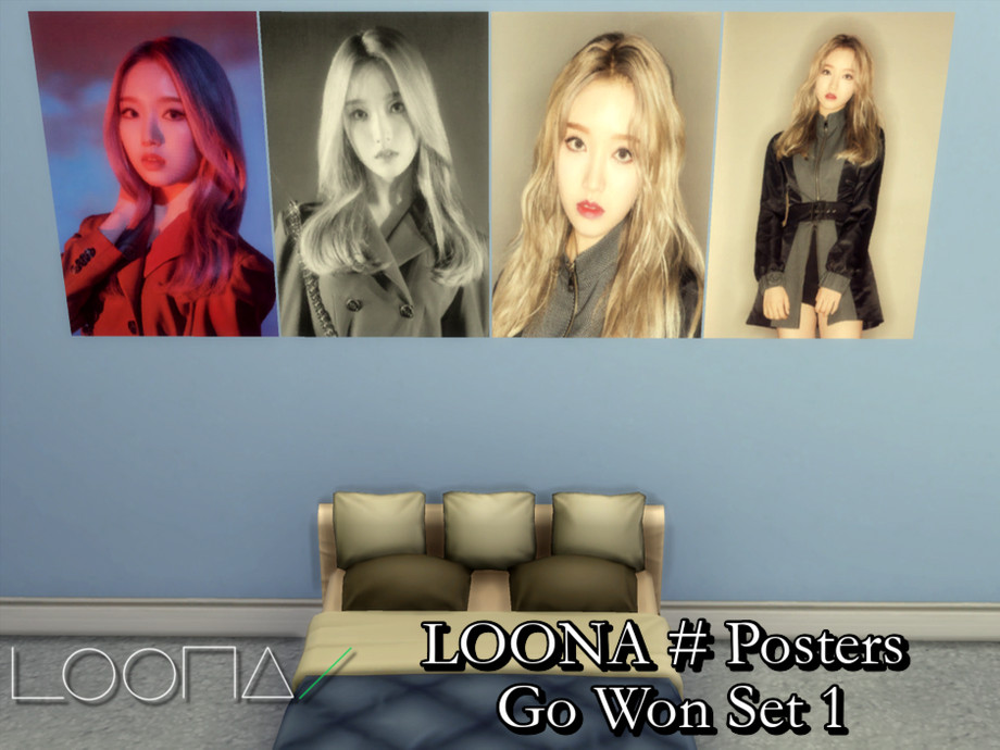 The Sims Resource | LOONA # Posters Set 15 (Go Won) - REQUIRES MESH