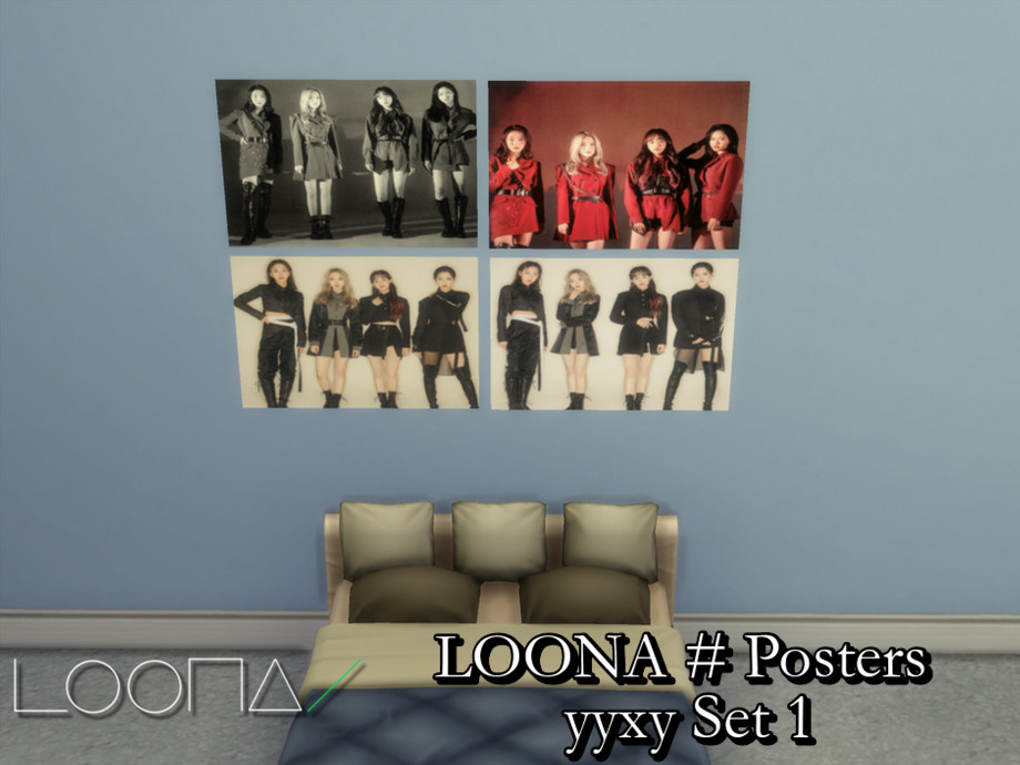 The Sims Resource | LOONA # Posters Set 27 (yyxy) - REQUIRES GET TO WORK