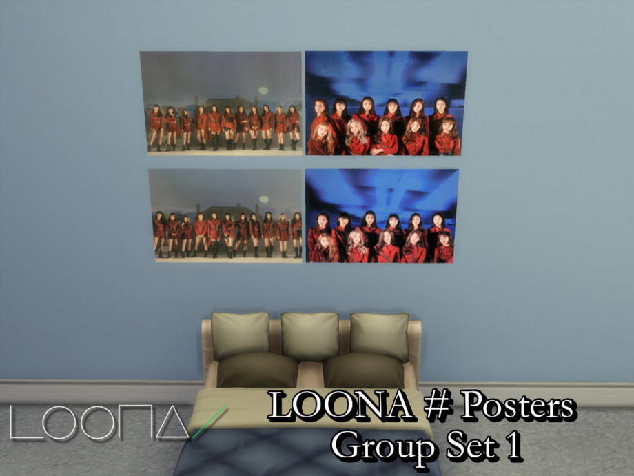 The Sims Resource | LOONA # Posters Set 29 (Group) - REQUIRES GET TO WORK