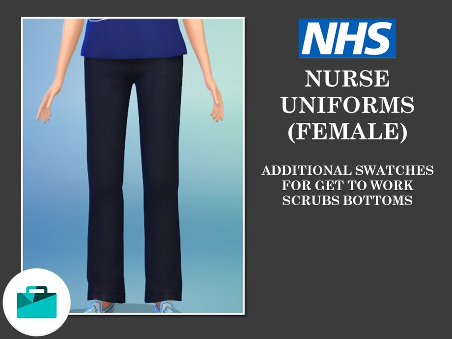 The Sims Resource | NHS Nurse Uniforms (Bottoms, Female)
