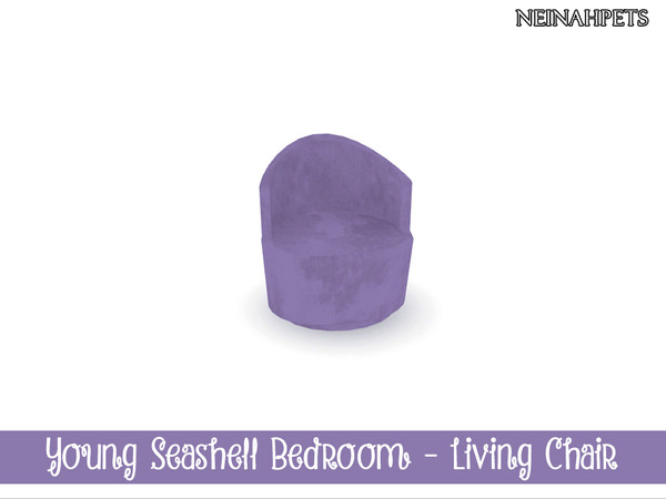 The Sims Resource | Young Seashell Bedroom - Living Chair {Mesh Required}