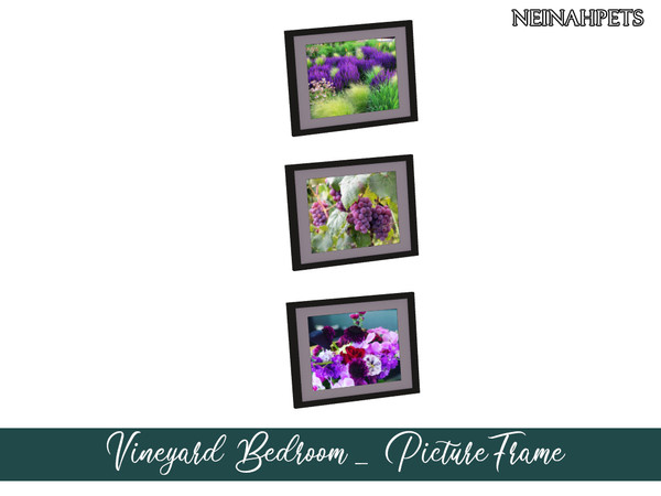 The Sims Resource | Vineyard Bedroom - Photo Frame {Mesh Required}