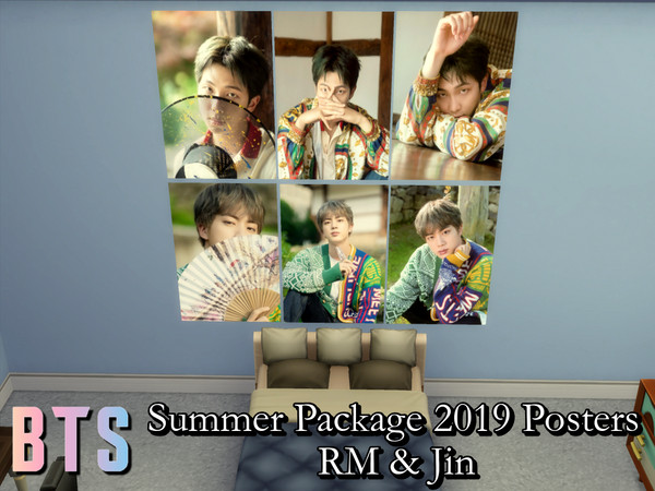 The Sims Resource | BTS Summer Package 2019 Posters Set 1 - REQUIRES MESH