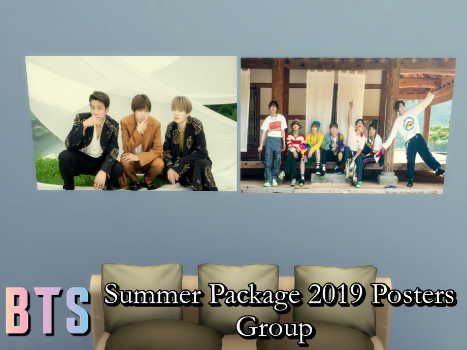 The Sims Resource | BTS Summer2019 Posters Set 5 - REQUIRES MESH AND ...