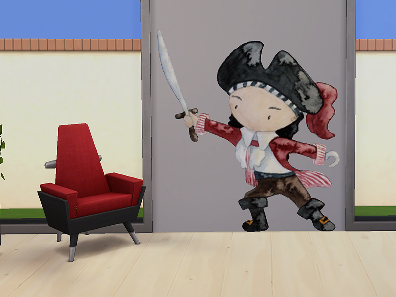 The Sims Resource | Peter Pan Character Decals Set 1 of 2 Base Game Recolor