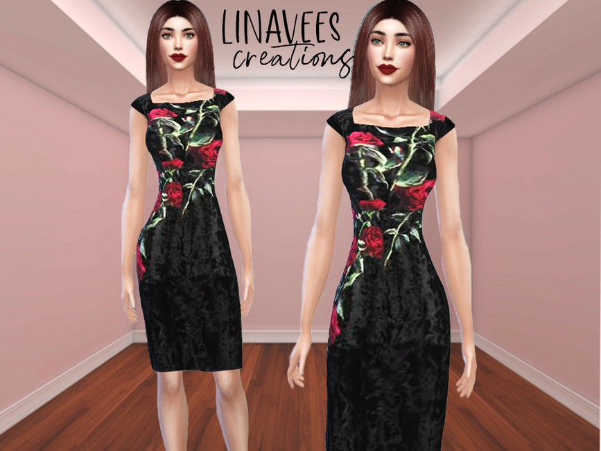 The Sims Resource - Black Dress Vol.3