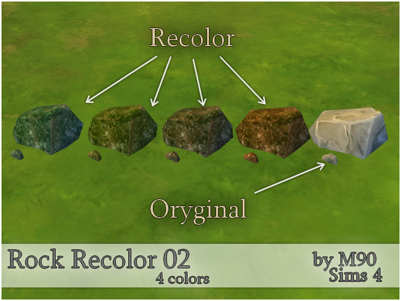 The Sims Resource | M90 Rock Recolor 02