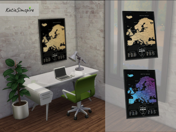 The Sims Resource | Scratch-off Map - Europe