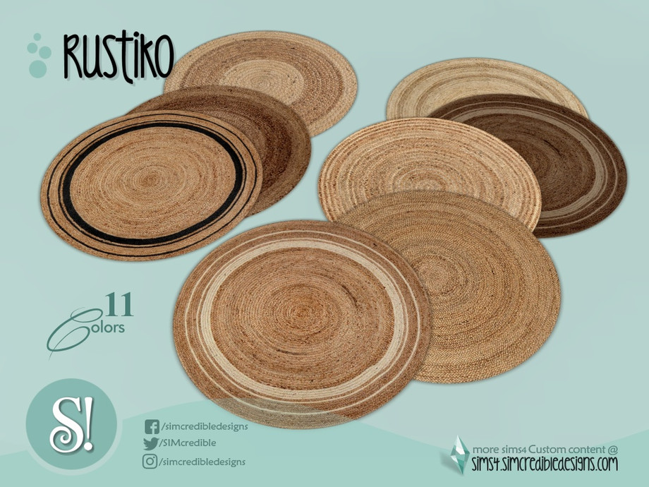 The Sims Resource - Rustiko rug jute