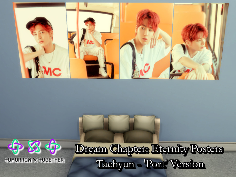 The Sims Resource | TXT Eternity Port Posters Set 4 (Taehyun ...