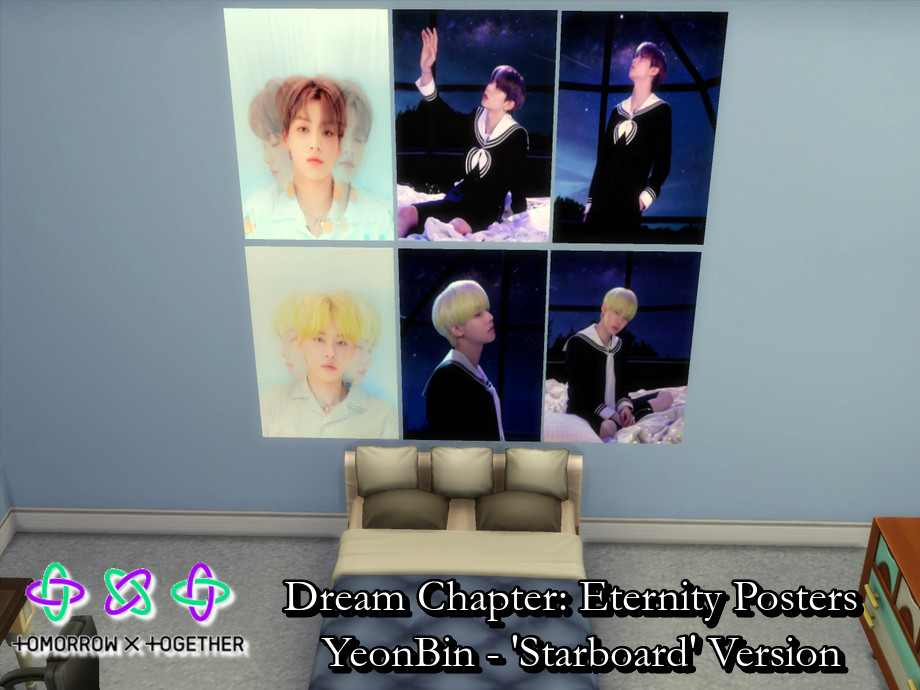 The Sims Resource | TXT Eternity Starboard Posters Set 1(Yeonbin ...