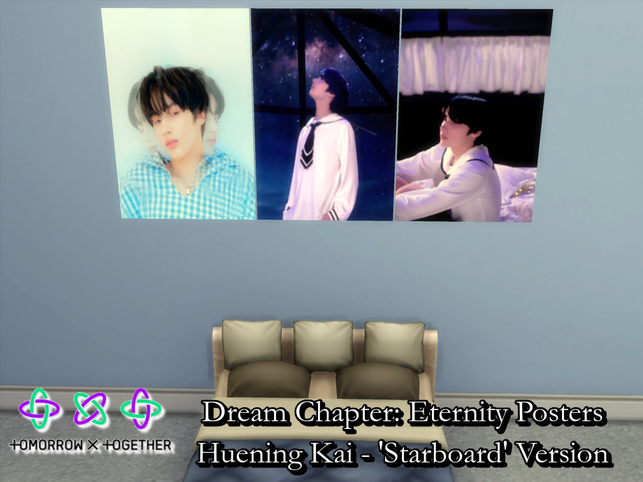 The Sims Resource | TXT Eternity Starboard Posters Set 3(Huening ...