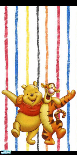 The Sims Resource - kids stripes pooh+tigger buddies