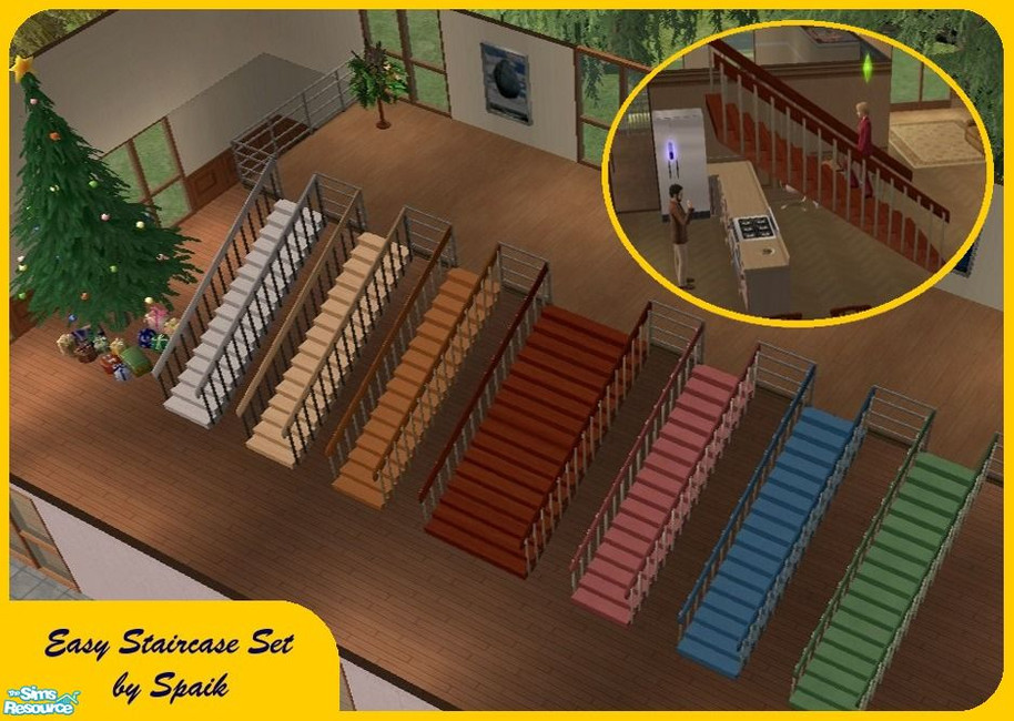 The Sims Resource - Easy Staircase Set