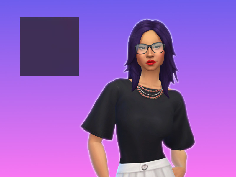 The Sims Resource | Long Rocker Hair; More Colours