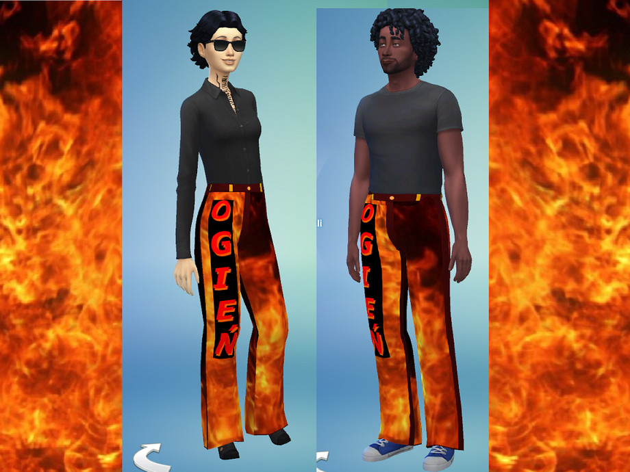 The Sims Resource | Fire Pants