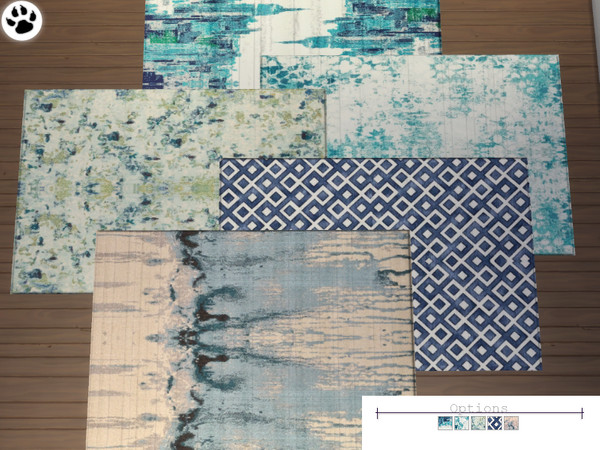 The Sims Resource | Real Blue Rugs
