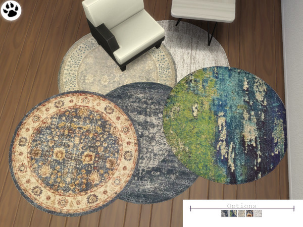 The Sims Resource | Real Round Rugs