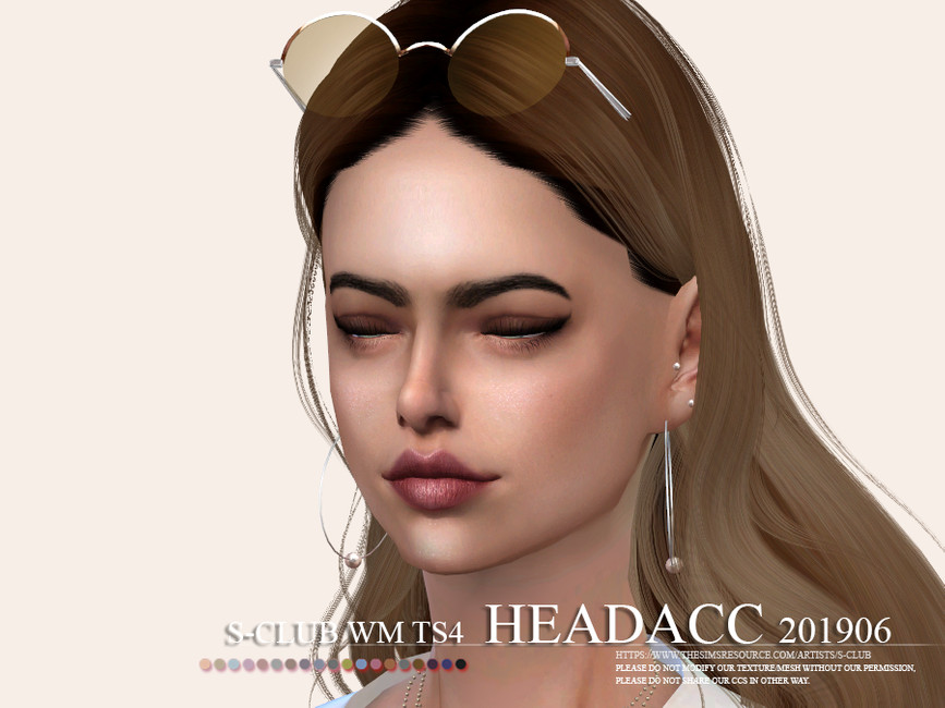 The Sims Resource - S-Club ts4 WM Headacc 201906
