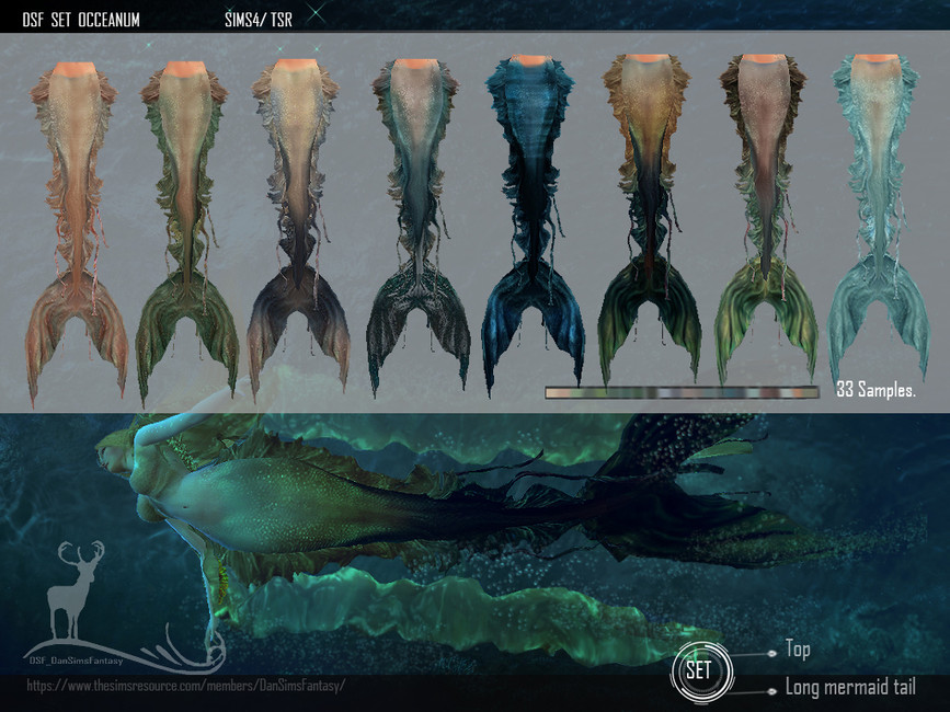 The Sims Resource - DSF SET OCCEANUM / MERMAID TAIL
