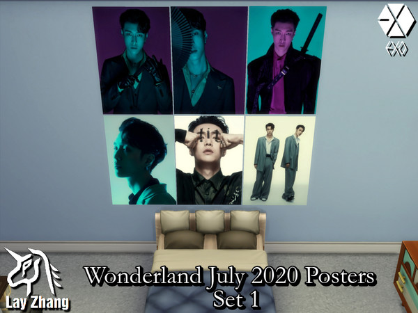 The Sims Resource - Lay(EXO) Wonderland July 2020 Posters Set 1 ...
