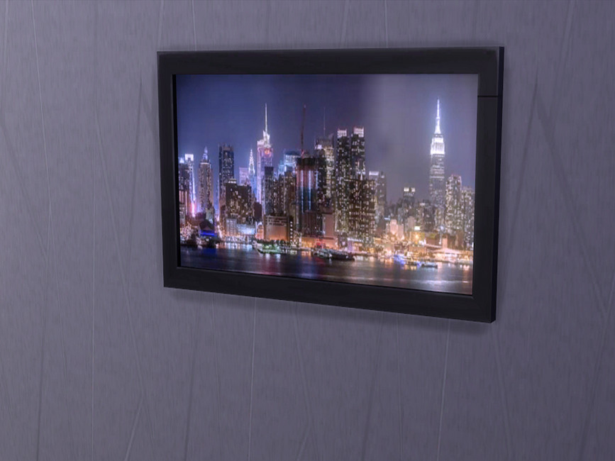 The Sims Resource - New York Glamour Skyline Art by BBZ